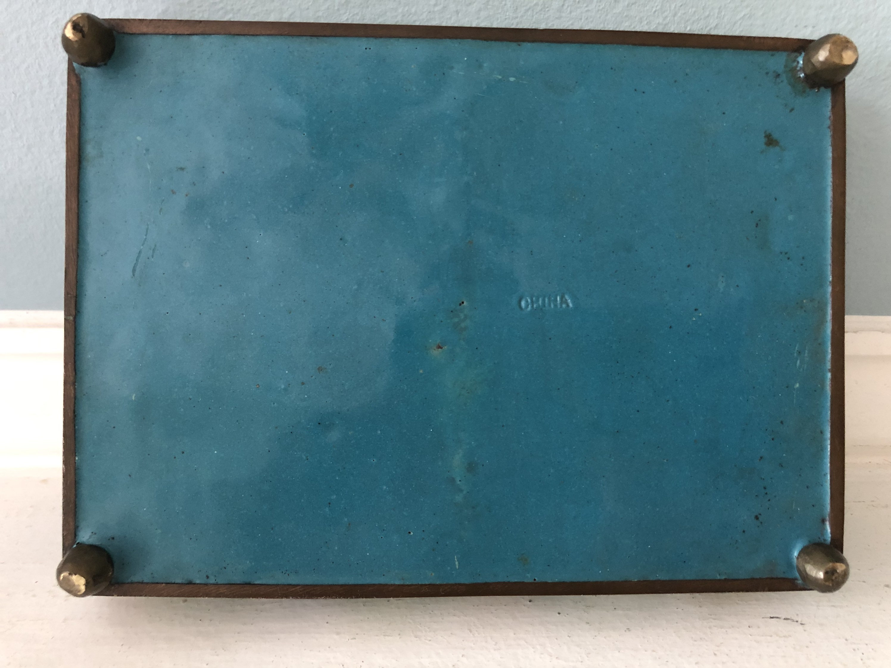 Antique Enameled Metal Playing Card Box Made in China - Etsy