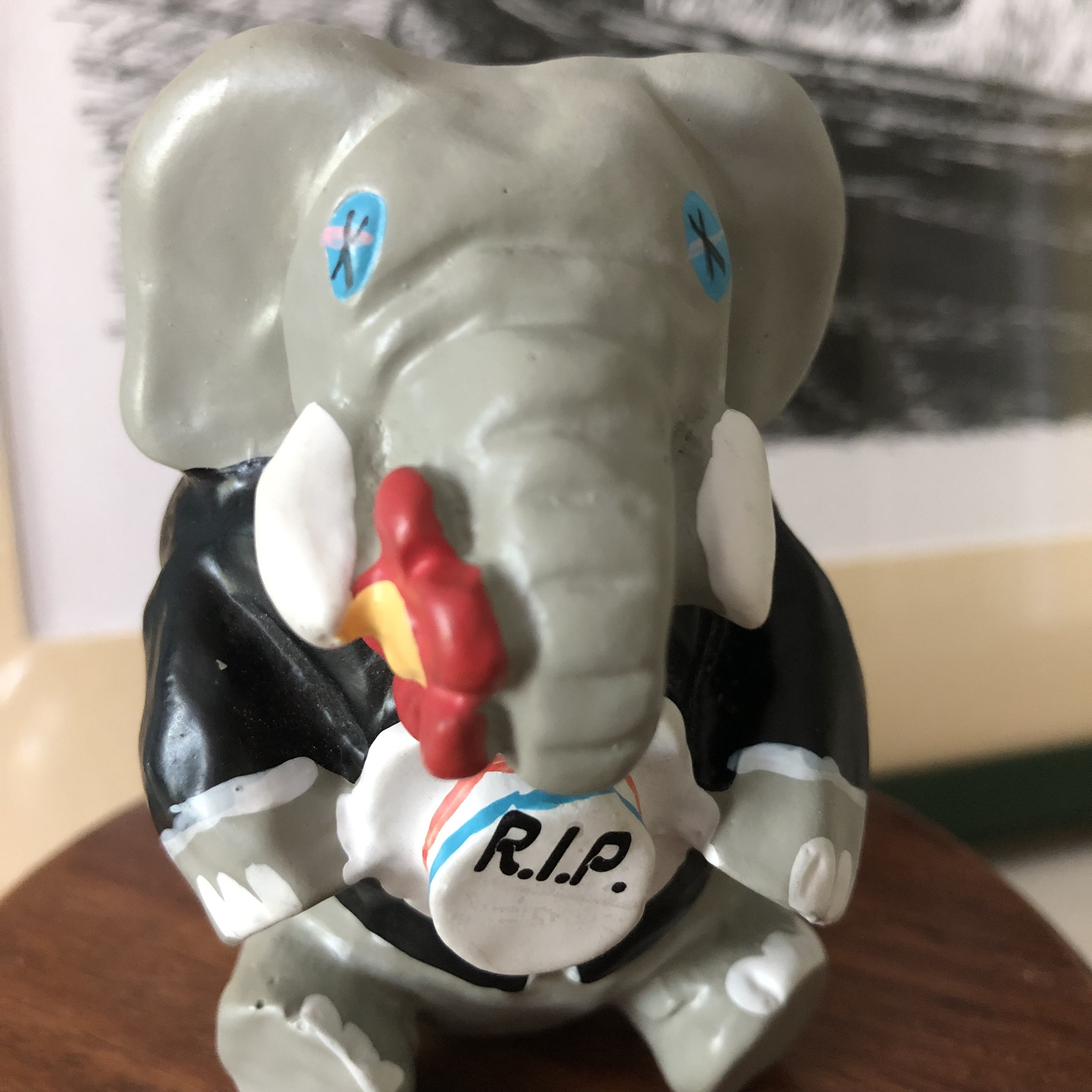 R.I.P. Republican Elephant Novelty Figurine Paperweight Political ...
