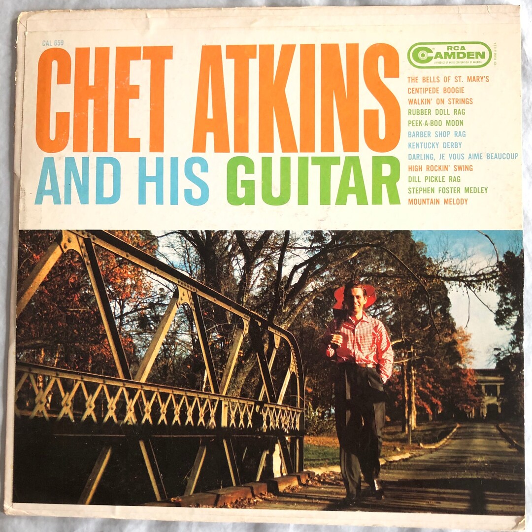 Chet Atkins and His Guitar RCA Camden 1961 Vintage Vinyl Record Album ...