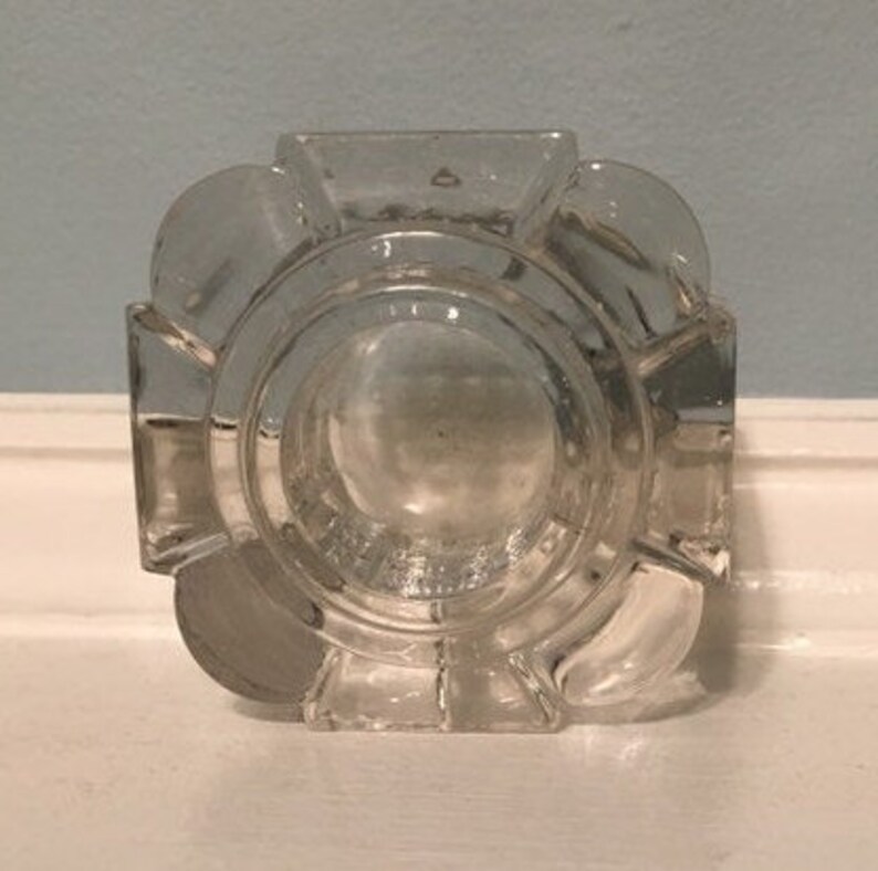 Antique Crystal Inkwell Paperweight With Ornate 716 Sterling Silver ...