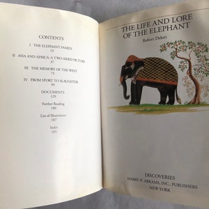 The Life and Lore of the Elephant by Robert Delort Harry N. Abrams 1992 ...