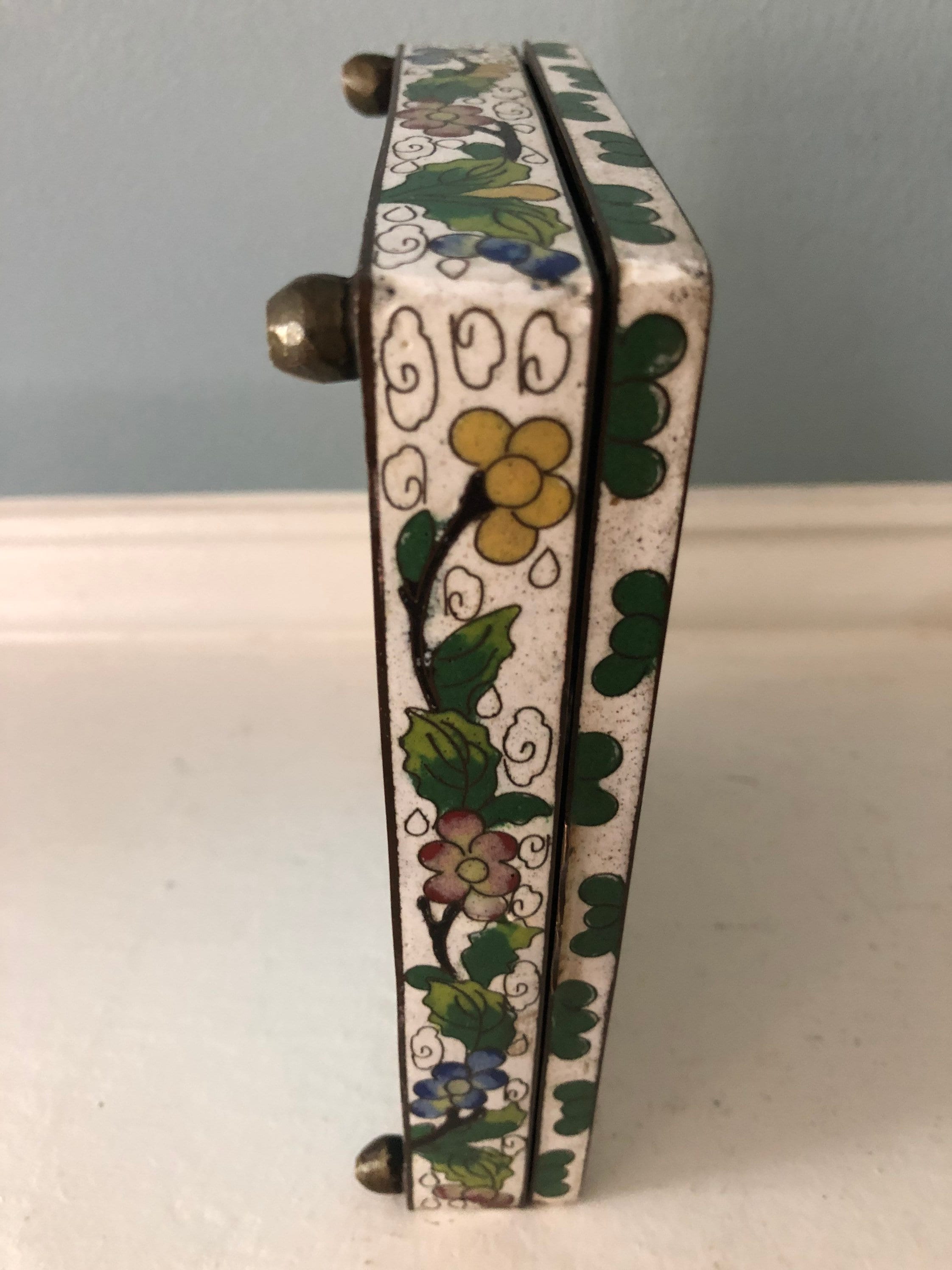 Antique Enameled Metal Playing Card Box Made in China - Etsy