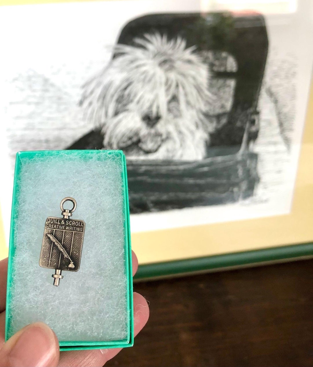 Vintage Sterling Silver Quill and Scroll Creative Writing Pin - Etsy