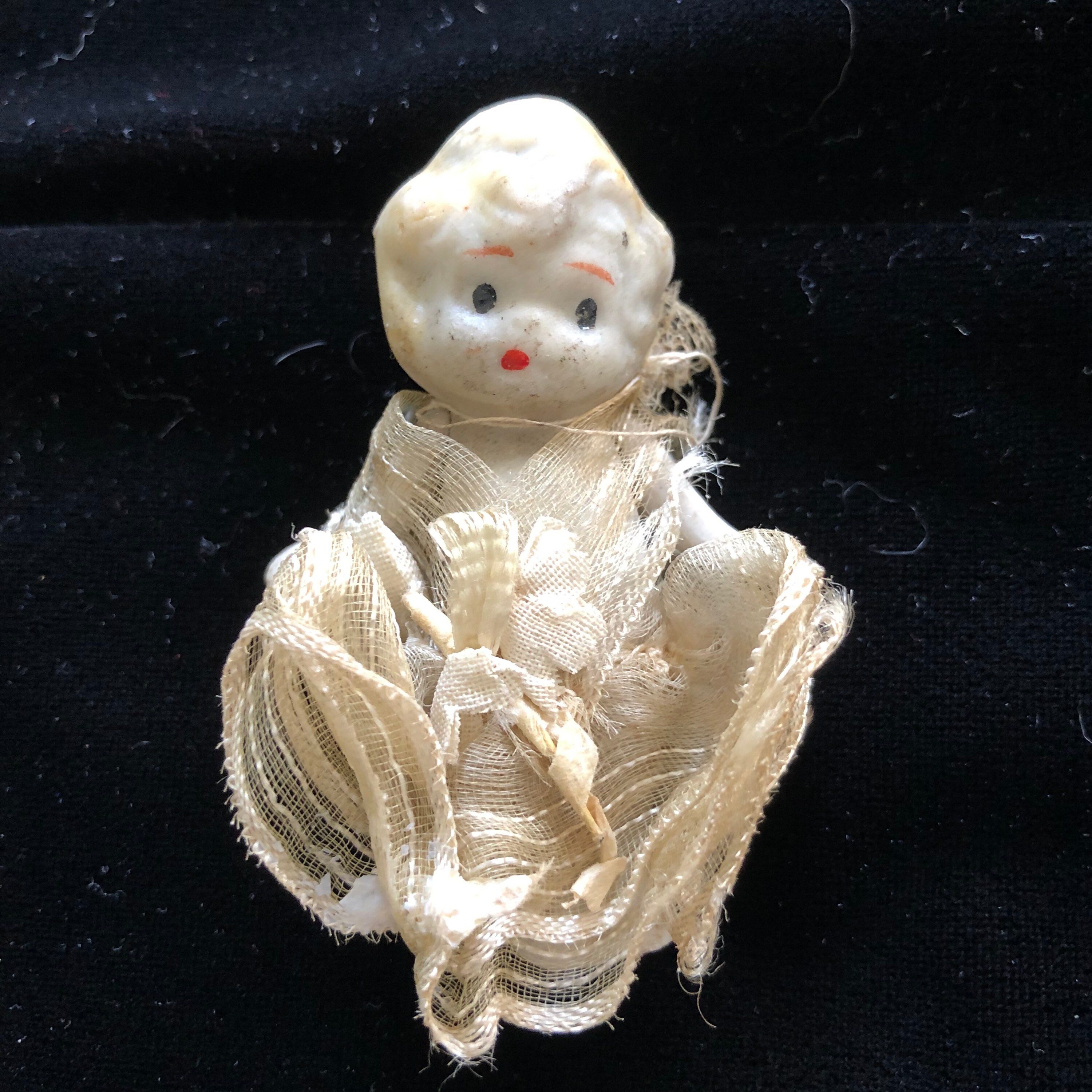 Antique Vintage Bisque Penny Doll With Articulated Arms Made in Japan ...
