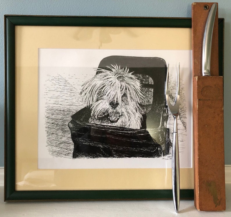 Chas D Briddell Carvel Hall Carving Set With Wall Mounted Knife Holder ...