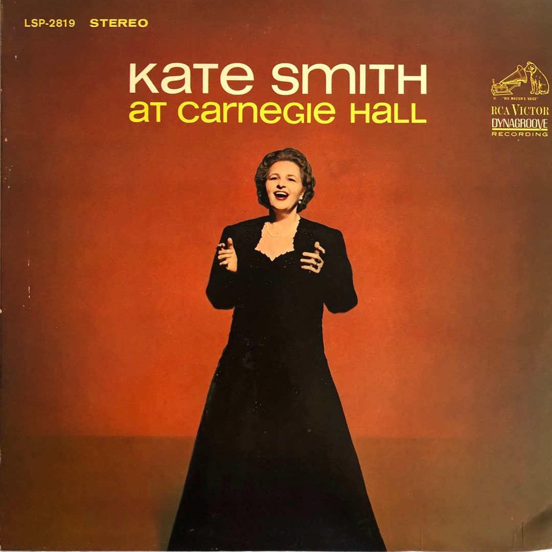 Kate Smith at Carnegie Hall RCA Victor 1963 Vintage Vinyl Record Album ...