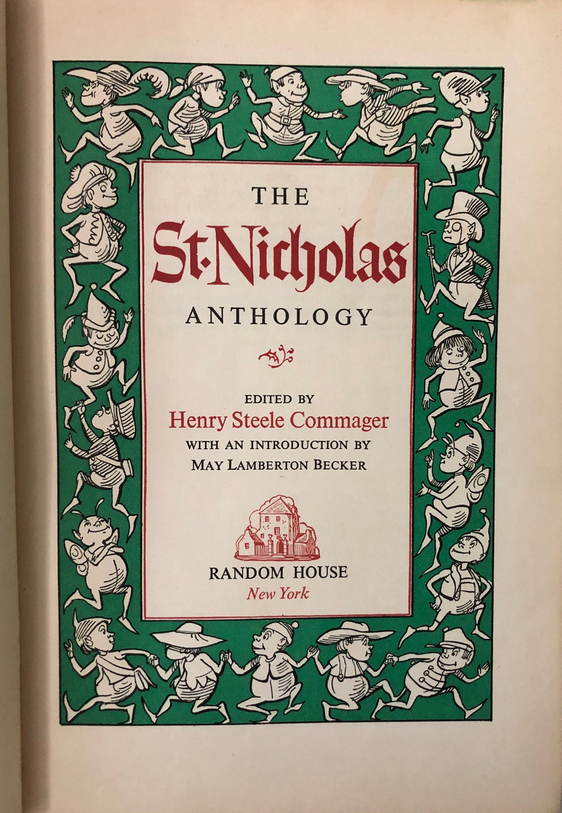 St. Nicholas Anthology Henry Steele Commager May Lamberton Becker ...