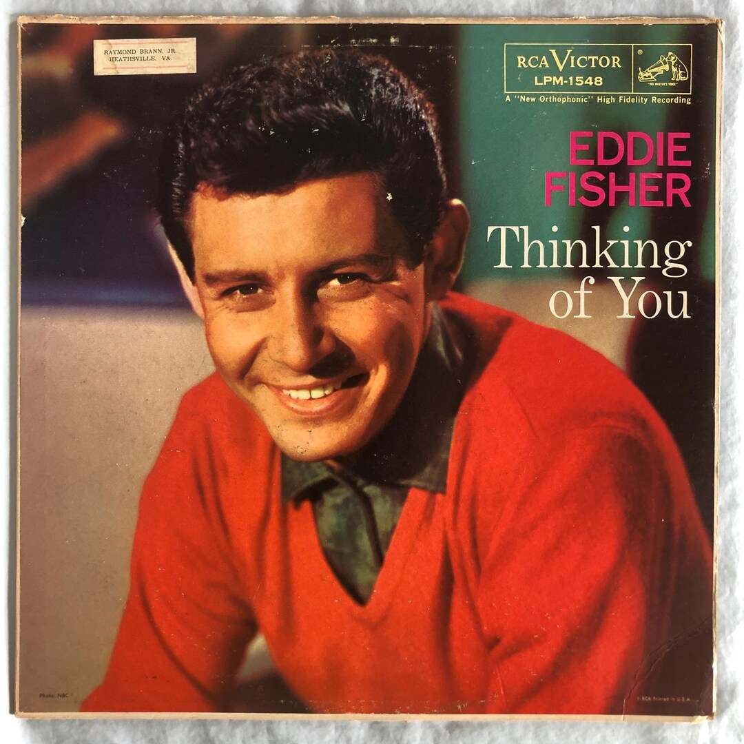 Eddie Fisher Thinking of You RCA Victor 1957 Vintage Vinyl Record Album ...