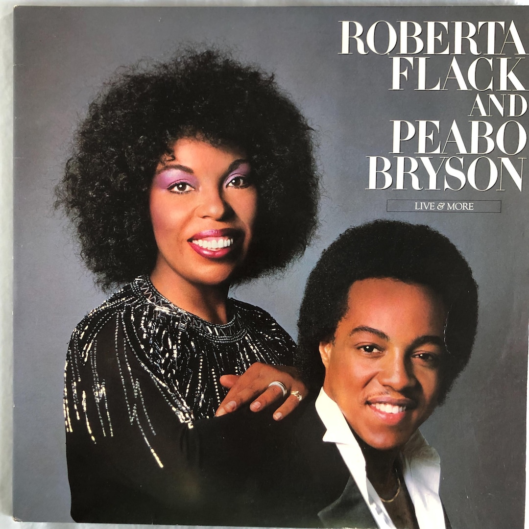 Roberta Flack and Peabo Bryson Live & More Atlantic 1980 Vintage Vinyl ...