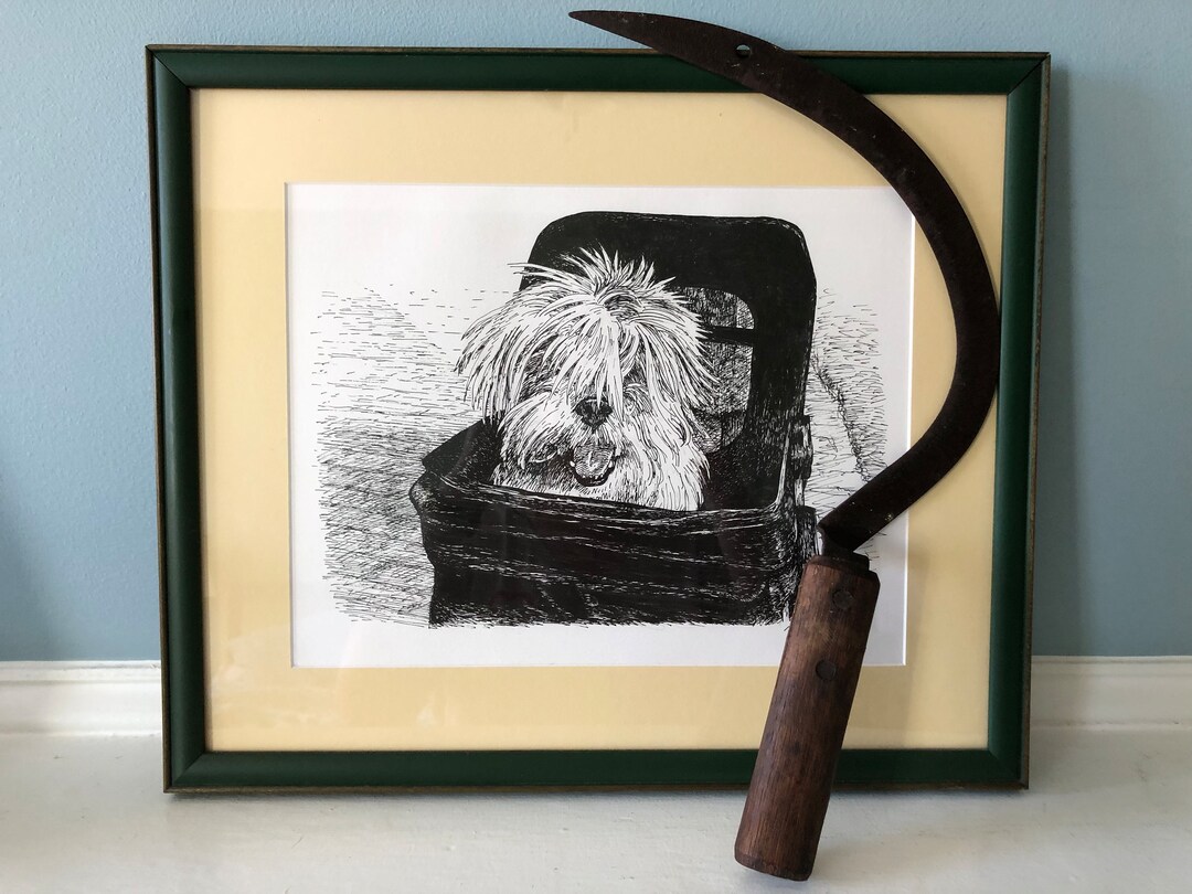 Antique Sickle Bagging Hook Reaping-hook Grasshook With Cranked Blade ...