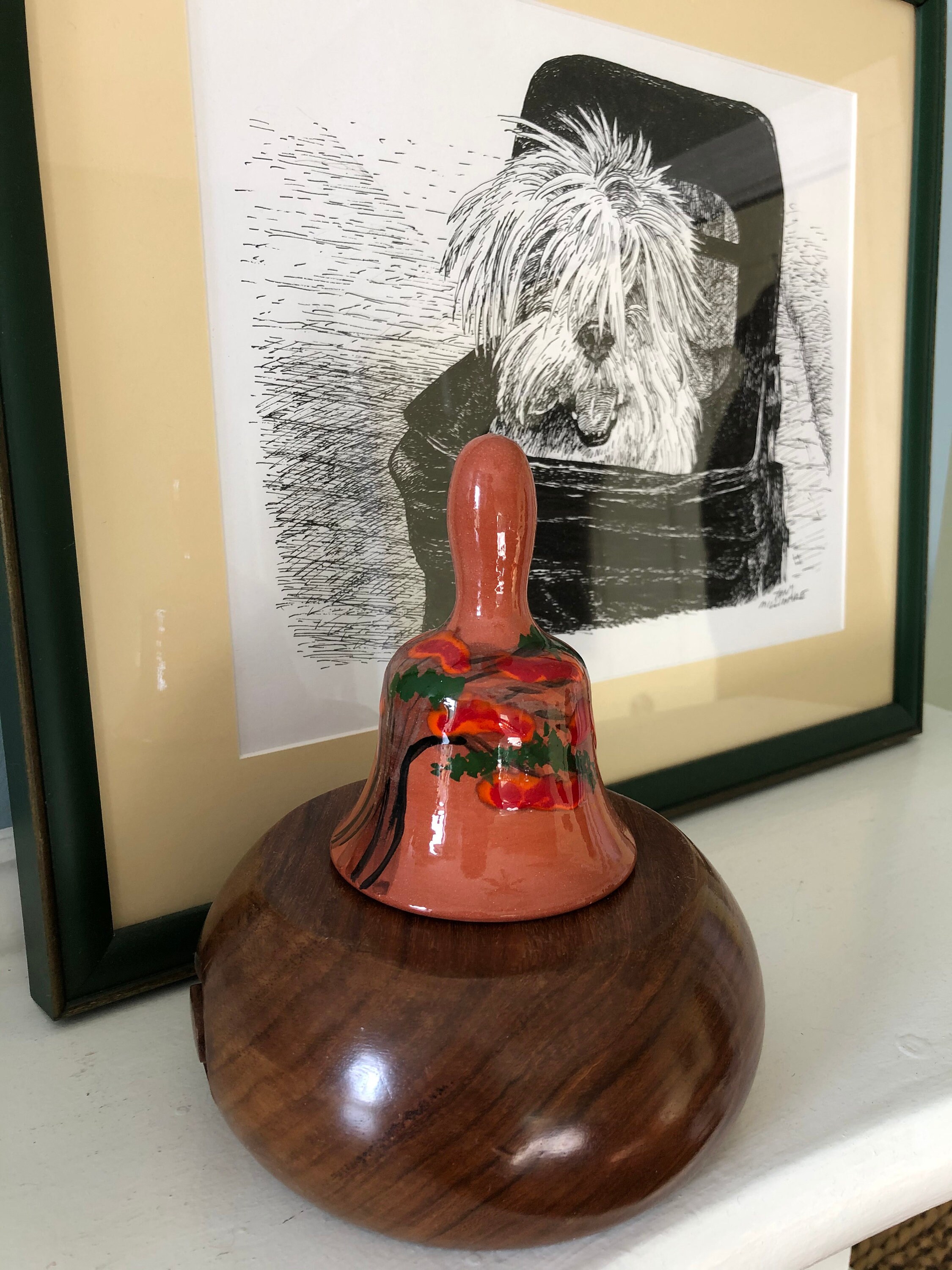Hand-painted Terracotta Bell - Etsy