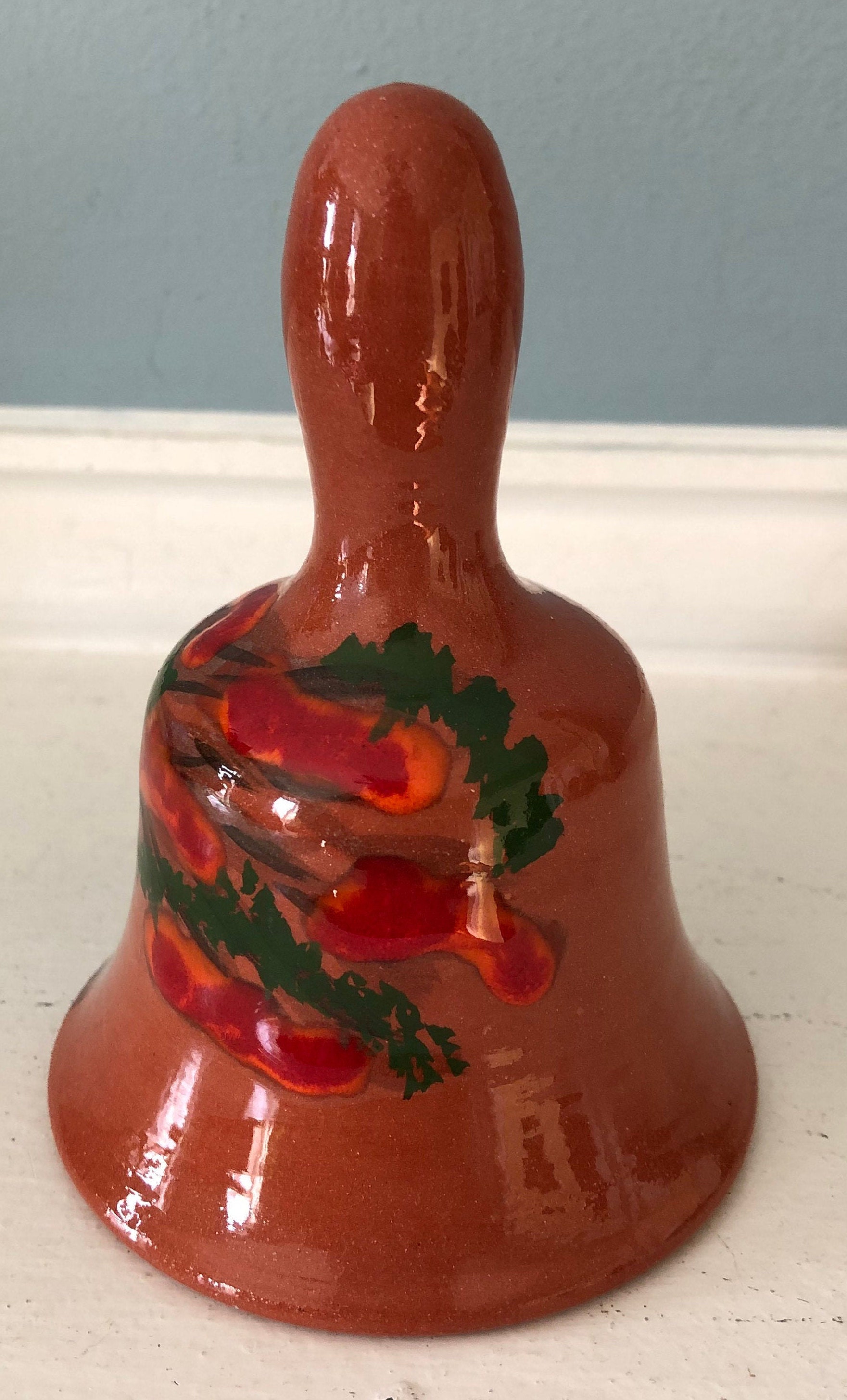 Hand-painted Terracotta Bell - Etsy