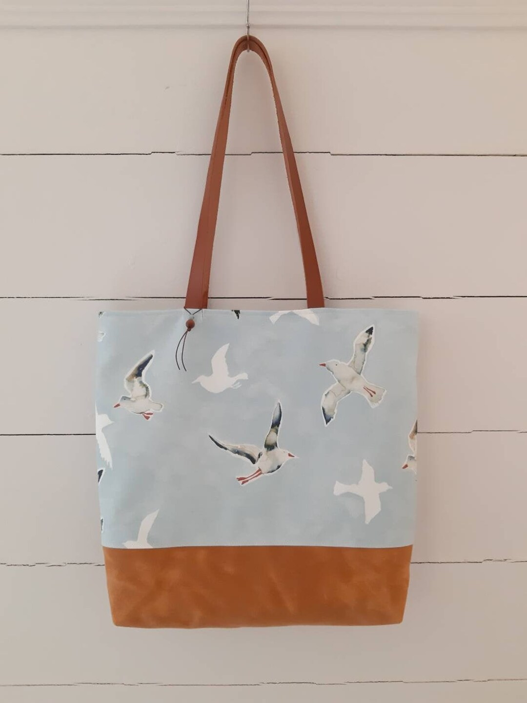 Tote Bag Seagull Waxed Canvas - Etsy