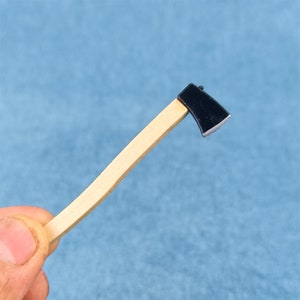 Miniature Toys Dollhouse 1:12 Scale Hoe Ax Machete Tool Set - Etsy