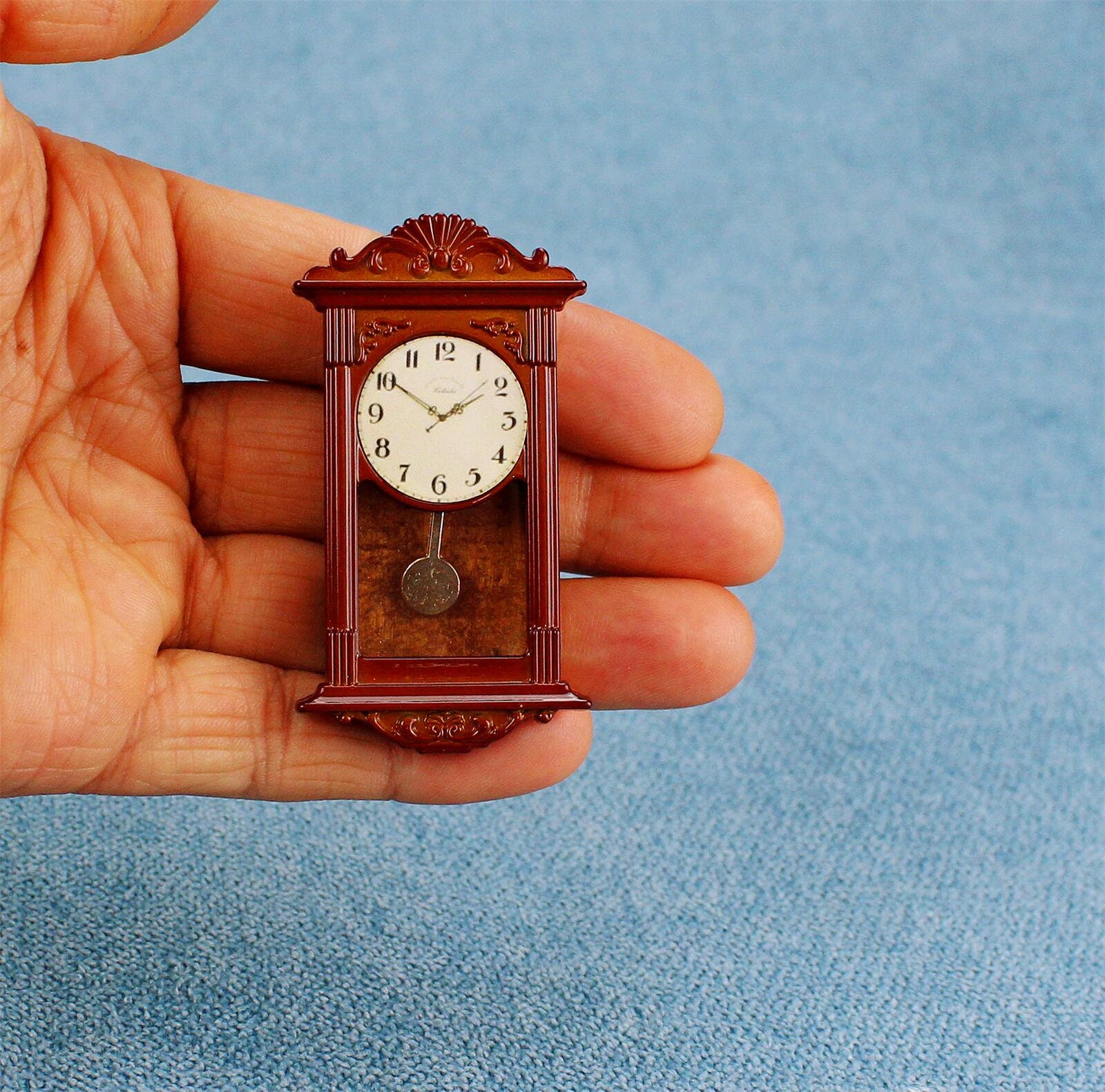 Dollhouse Miniature Clock Vintage Mini Decoration Artisan - Etsy