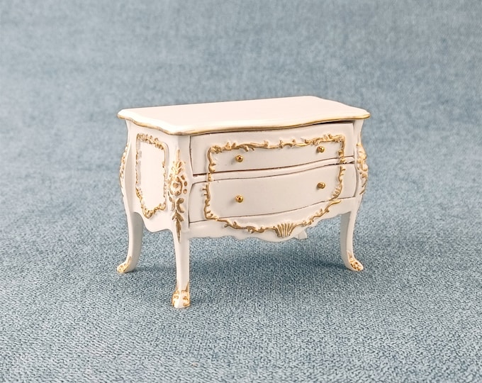 Miniature Dollhouse 1:12 Scale Furniture White Small Cabinet - Etsy