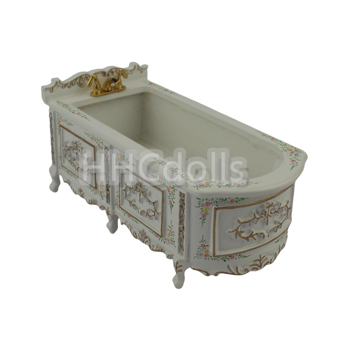 Miniature Dollhouse 1:12 Scale Hand Painted Bathroom Model Toilet ...