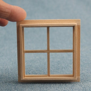 Unpainted Windows Diy Dollhouse Miniature 1/12 Scale Toy - Etsy