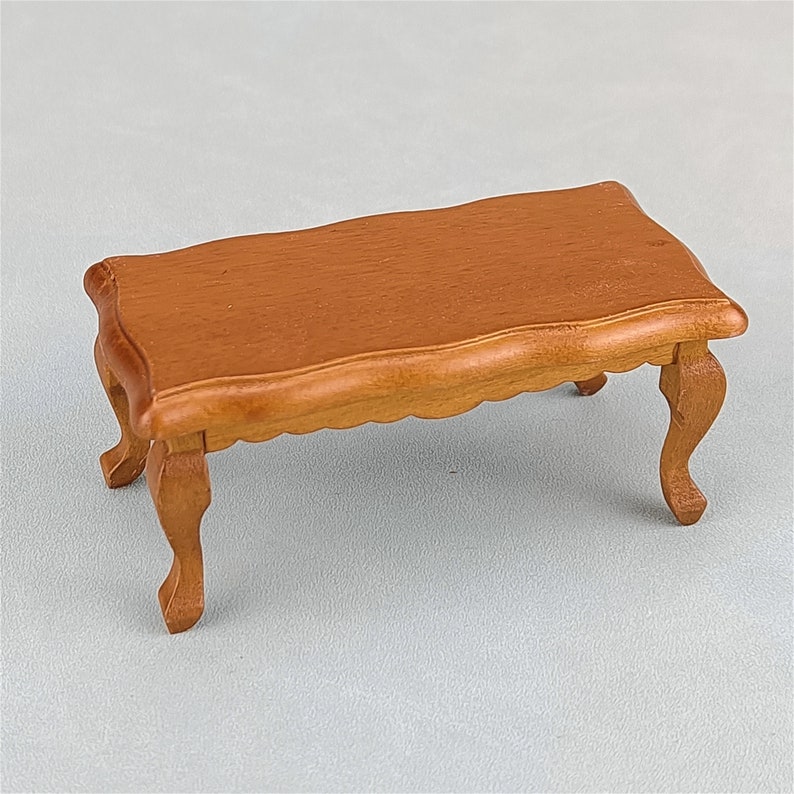 Miniature Dollhouse 1:12 Scale Solid Wood Model Tea Table - Etsy