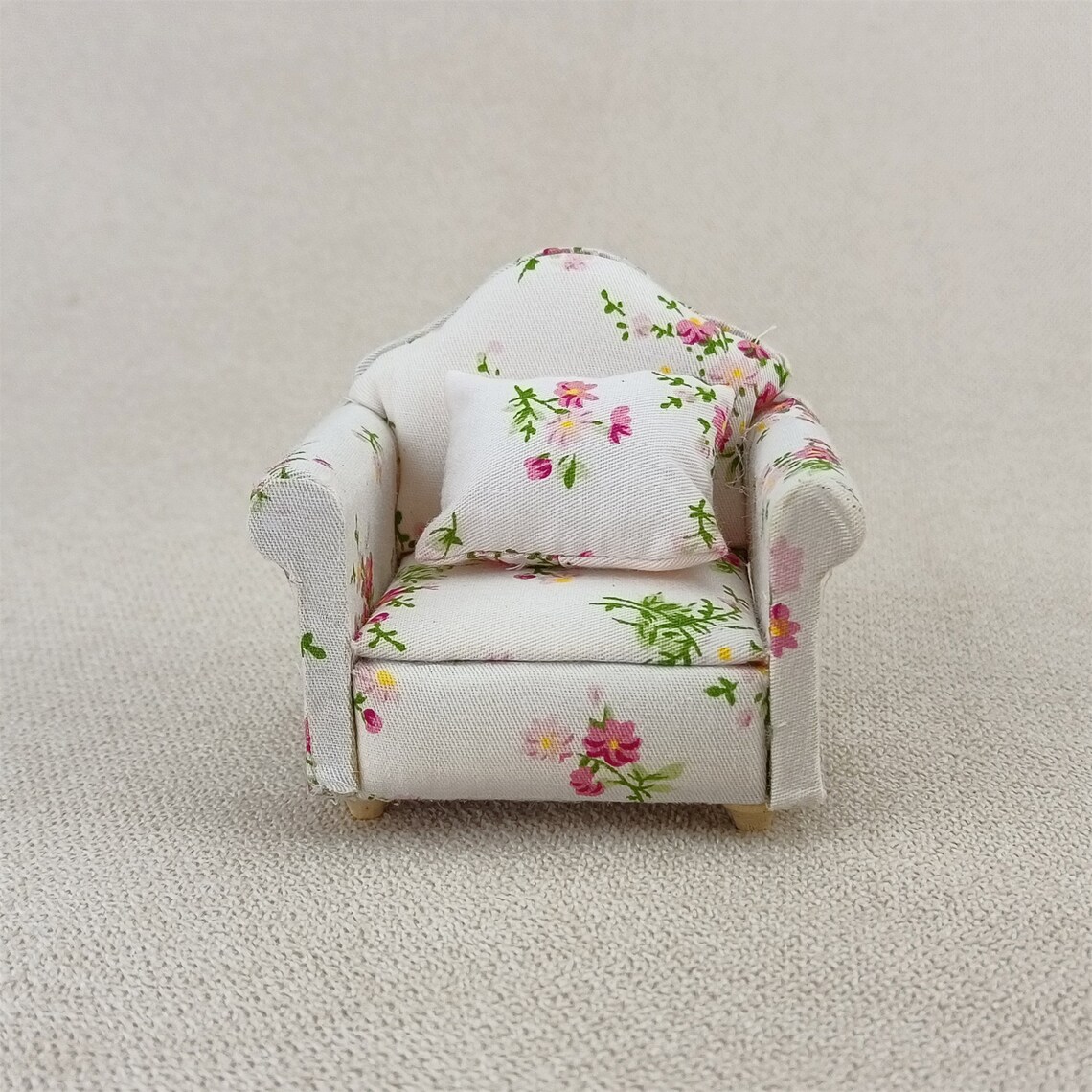 Miniature Dollhouse 1:12 Scale Living Room Furniture Model Flower ...