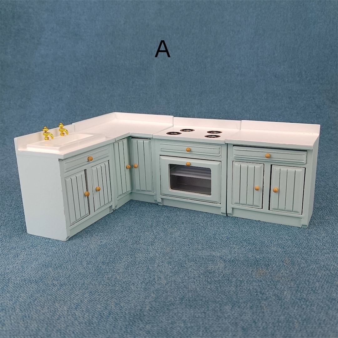 Miniature Dollhouse 1:12 Scale Kitchen Cabinet Set - Etsy