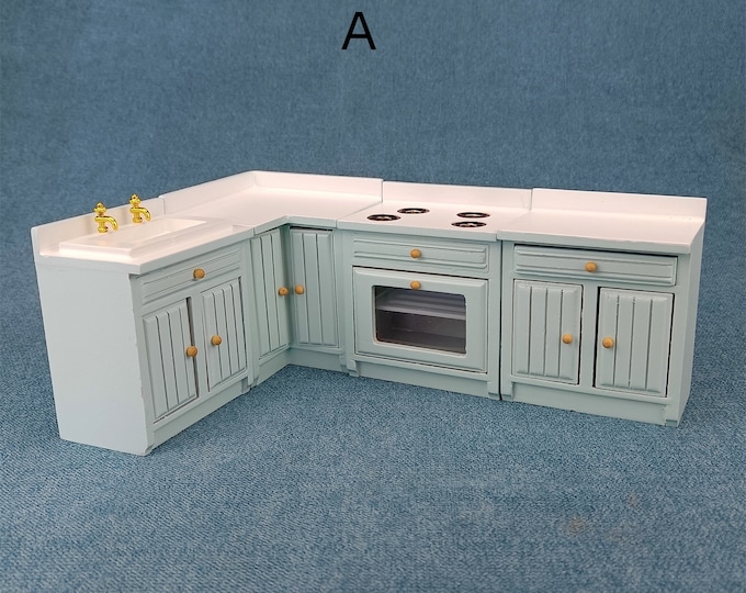 Miniature Dollhouse 1:12 Scale Kitchen Cabinet Set - Etsy