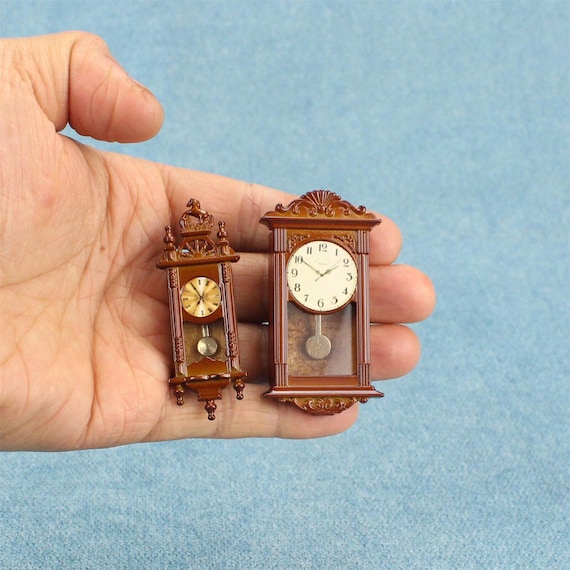 Dollhouse Miniature Clock Vintage Mini Decoration Artisan - Etsy