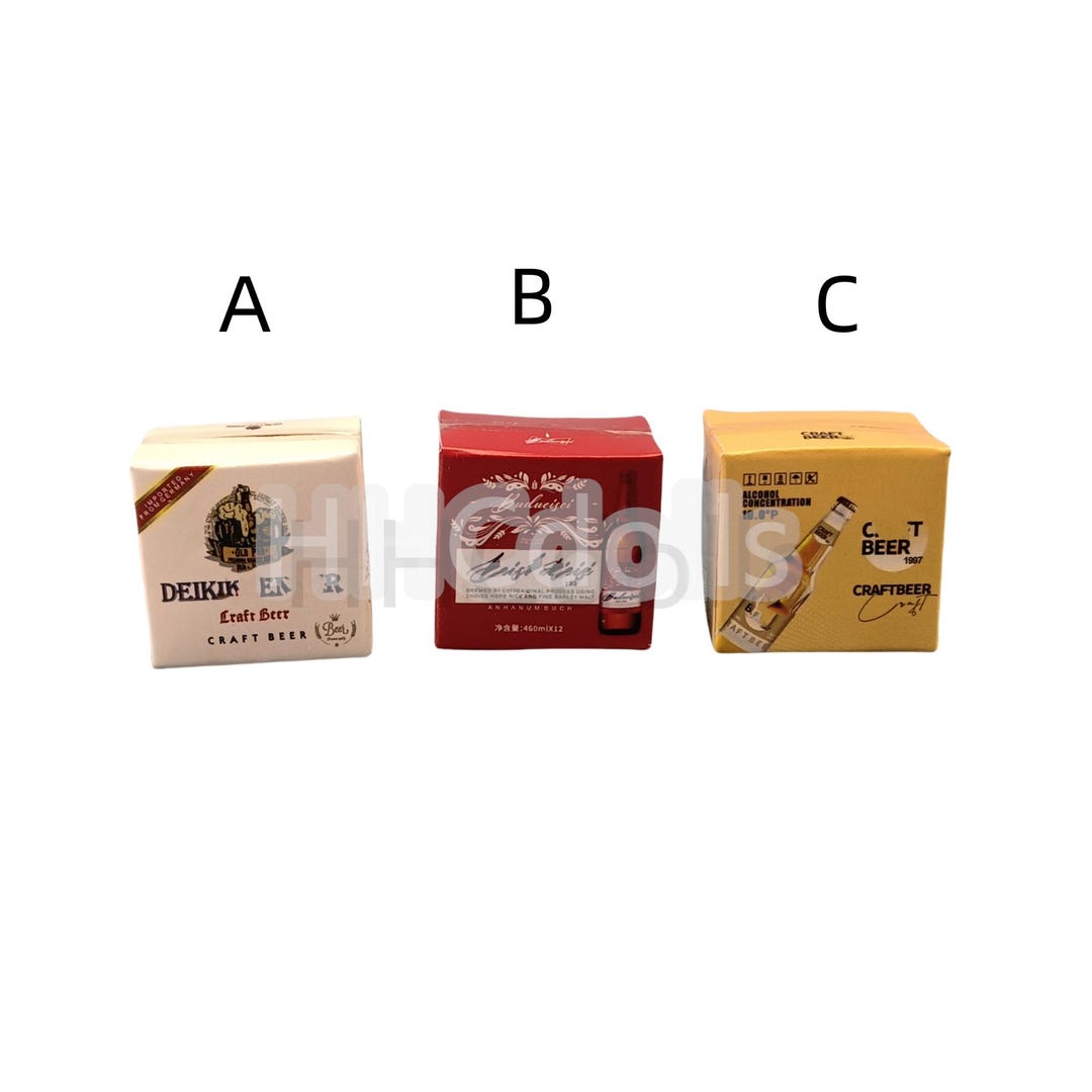 Miniature Beer Carton Exquisite Toys Dollhouse Home Decor Gift 1:12 ...