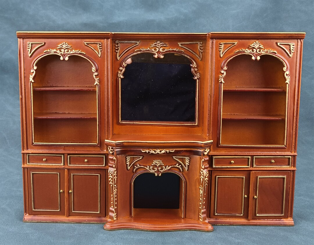Miniature Dollhouse 1:12 Scale Furniture Hand Painted Gold Model ...