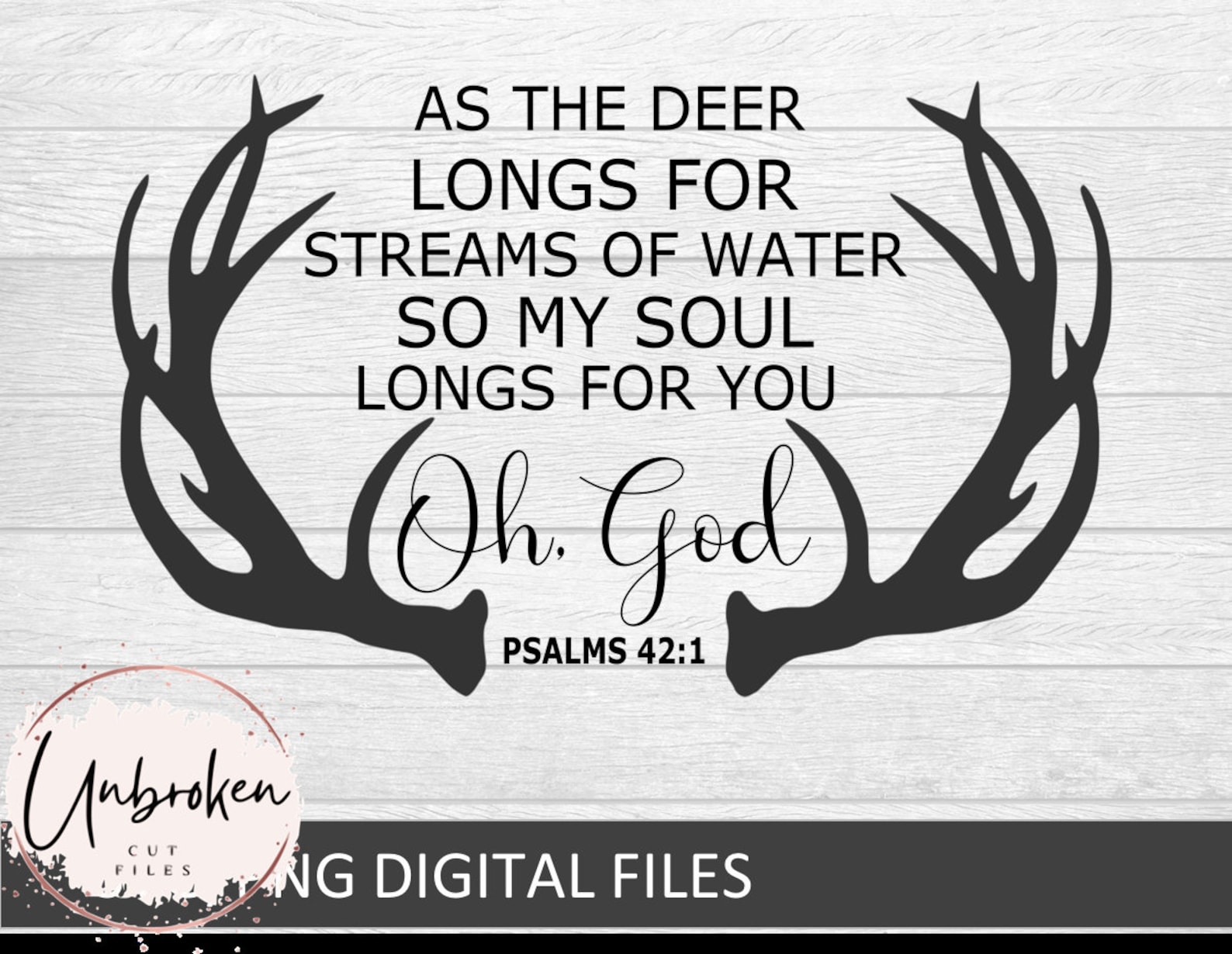 Psalm 42:1, Hunter Svg, Deer Svg, Bible Scripture Svg, Farmhouse Svg ...