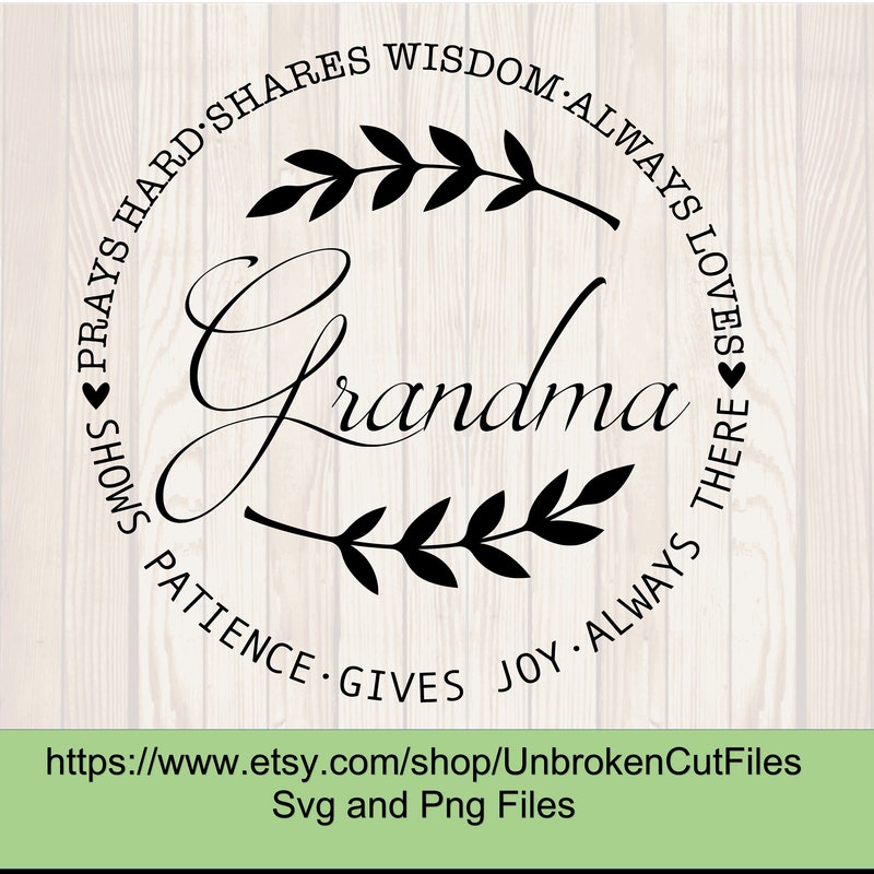 Grandma Svg - Etsy