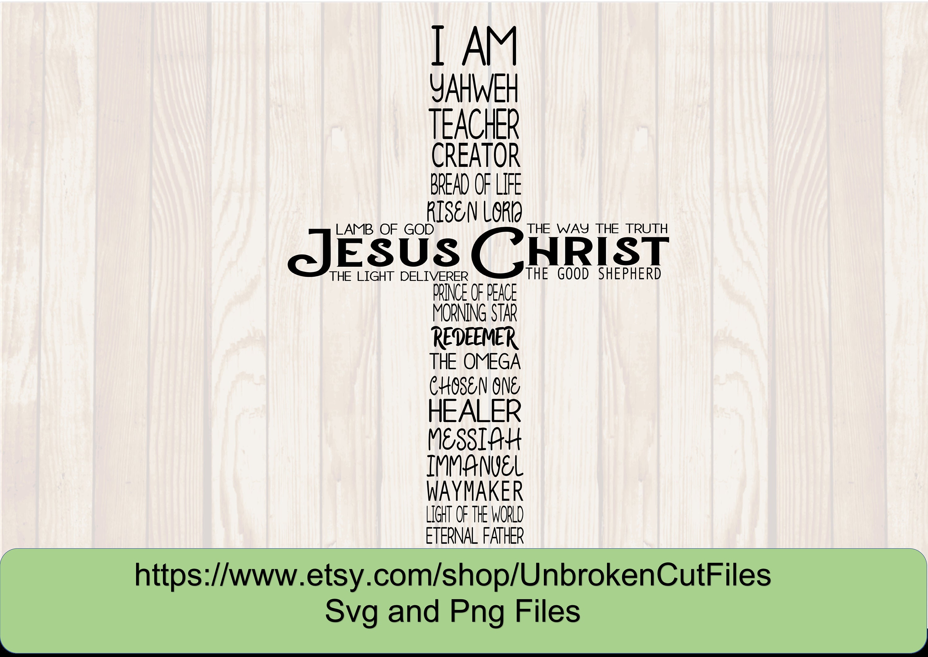 Nombres de Jesús Jesucristo svg Cruz svg Waymaker svg - Etsy México