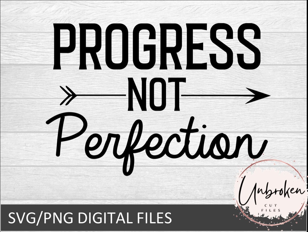 Progress Not Perfection, School Svg, Back to School, Teacher Svg - Etsy