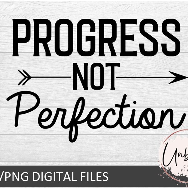 Progress Perfection - Etsy