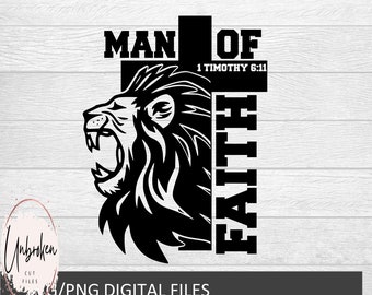 Man of God Svg, Jesus Svg, Cross SVG, Christian Svg Png, Man of Faith ...