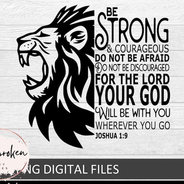 Joshua 1 9 Svg - Etsy