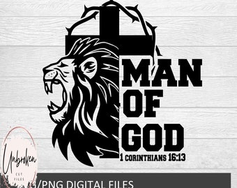 Man of Faith Svg, Jesus Svg Png Eps, Cross SVG, Christian Svg ...