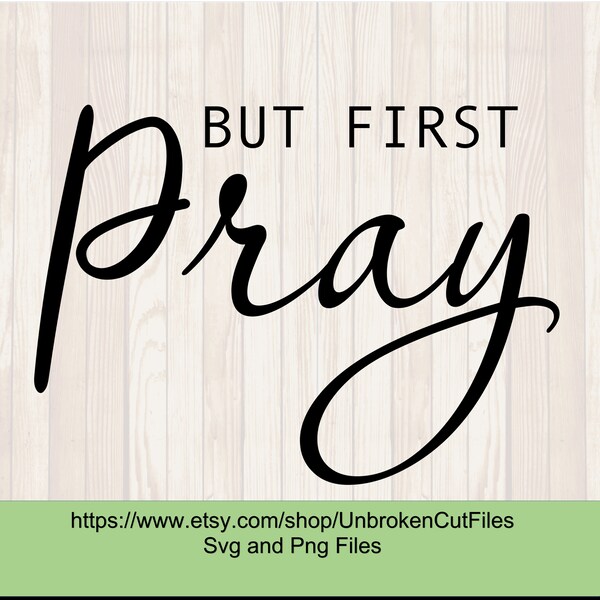Pray First - Etsy