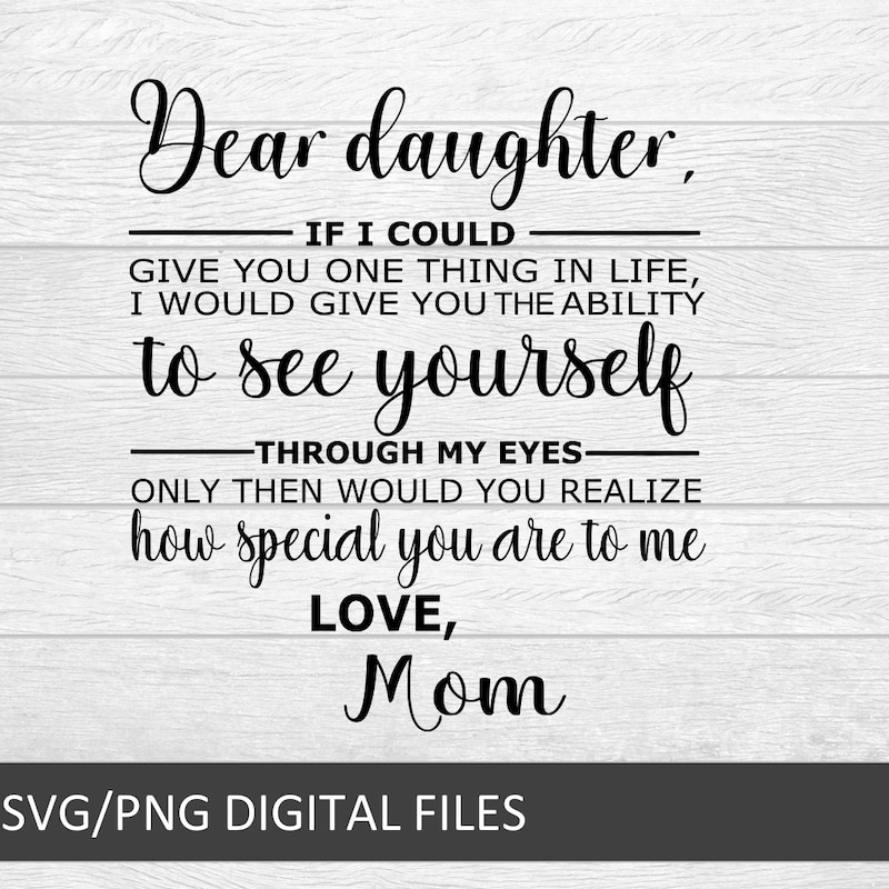 Daughter Quotes Svg - Etsy