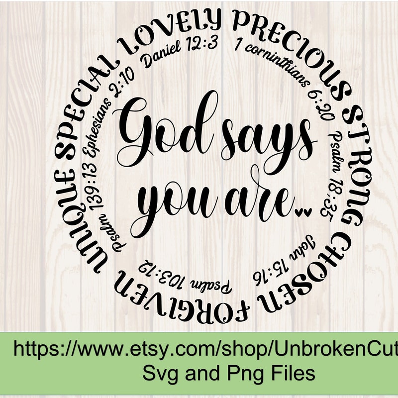God Says You Are Svg - Etsy