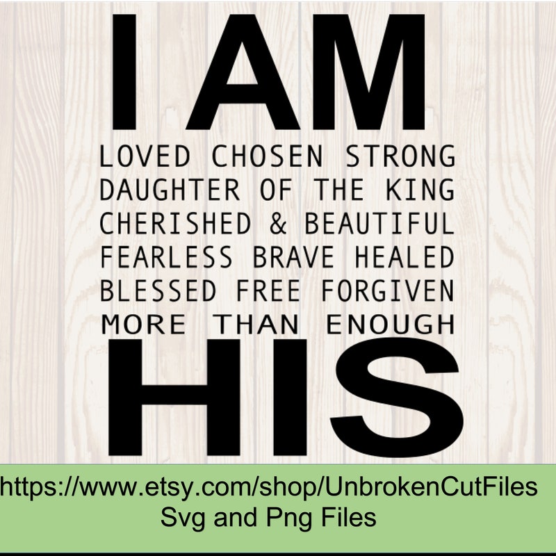 I Am His - Etsy