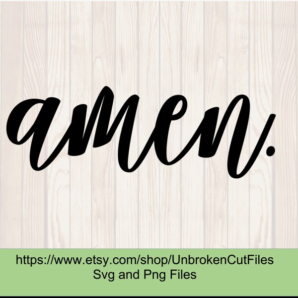 Amen Svg - Etsy