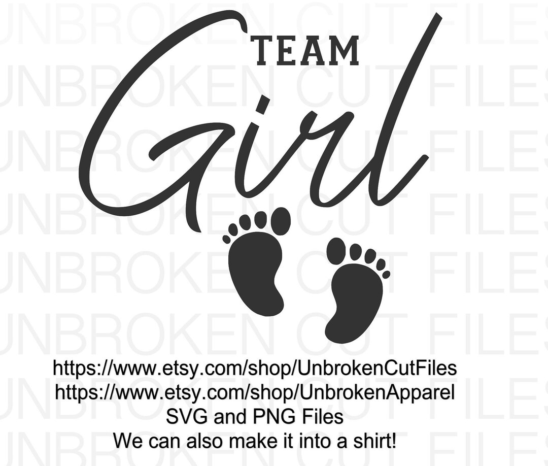 Team Girl SVG, Baby Svg, New Baby, Baby Girl, Baby Shower, Baby ...