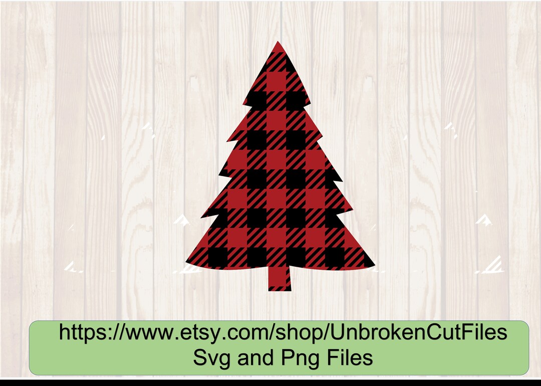 Buffalo Plaid Christmas Tree Svg Christmas Svg Cuttable - Etsy