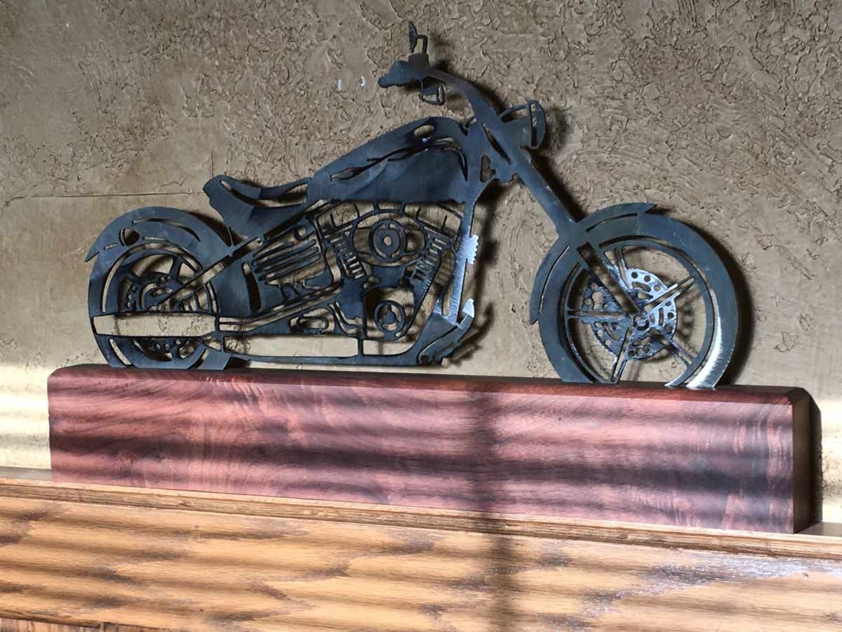 Motorcycle Svg Vector Image Made Especially for Low Resolution Plasma ...