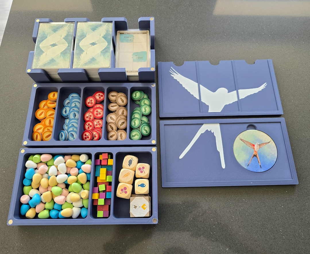 Wingspan Game Storage Box – Organiser for Cards, Dice & Tokens - Etsy