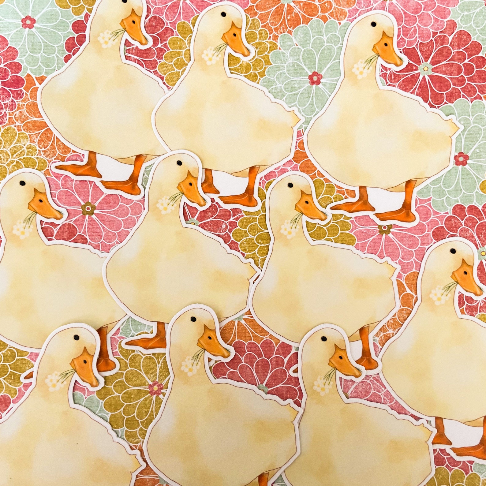 Yellow Duck Sticker Waterproof Vinyl Sticker Laptop Sticker | Etsy