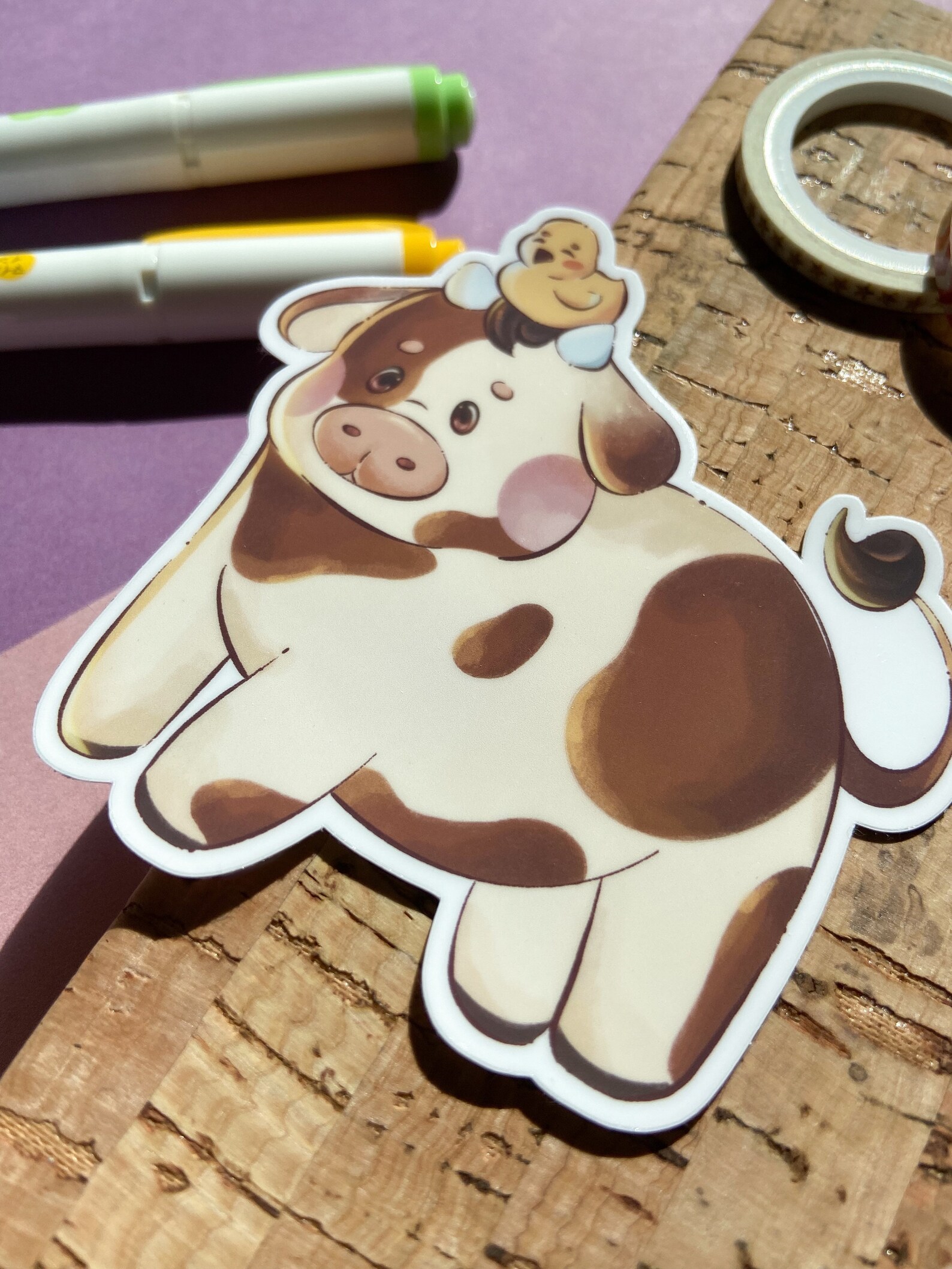 Cow Sticker, Laptop Sticker, Farm Animal Sticker, Country Sticker ...