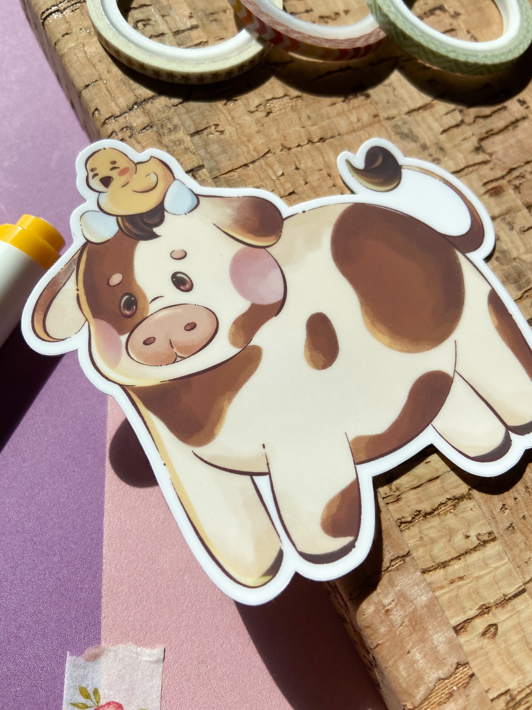 Cow Sticker Laptop Sticker Farm Animal Sticker Country | Etsy