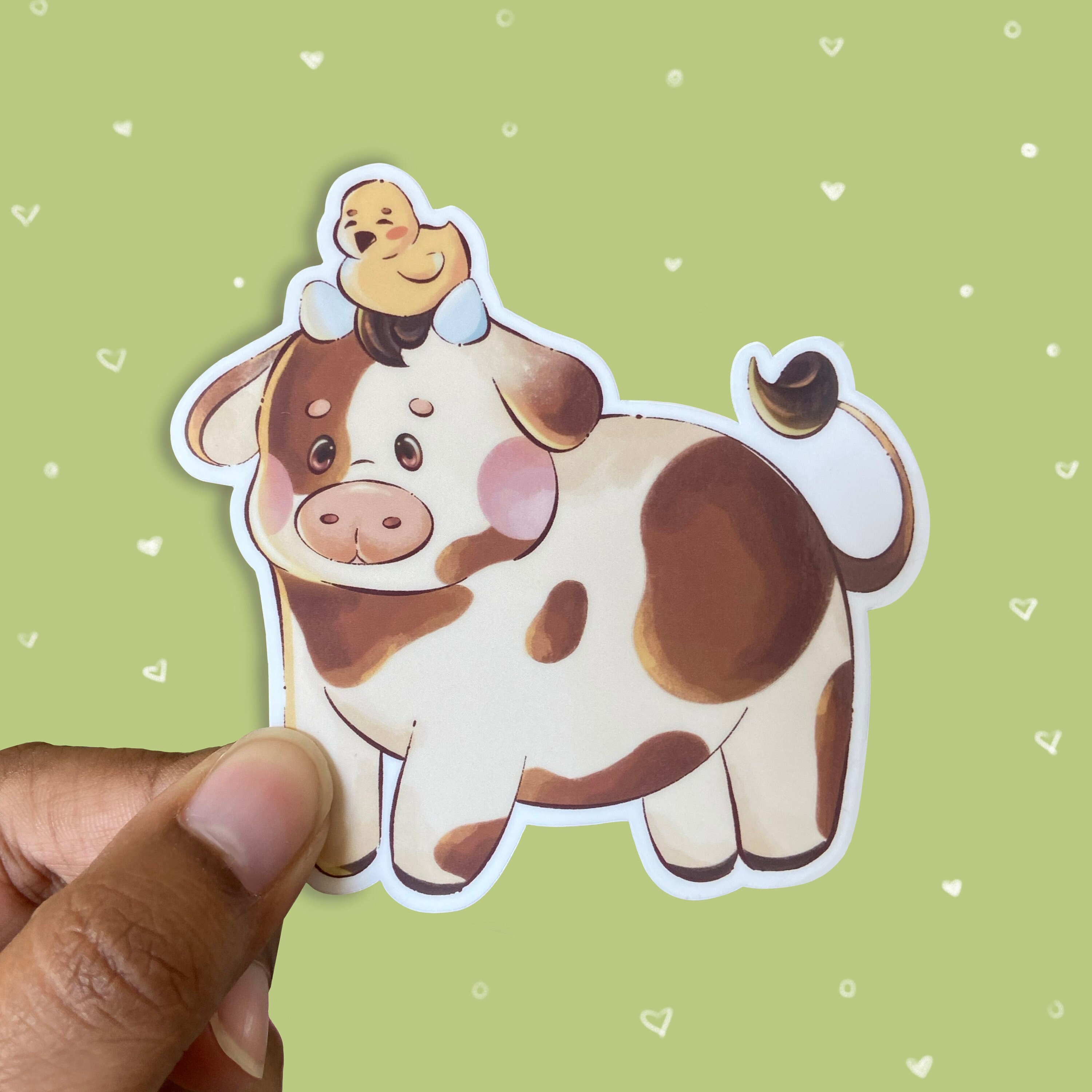 Cow Sticker Laptop Sticker Farm Animal Sticker Country | Etsy